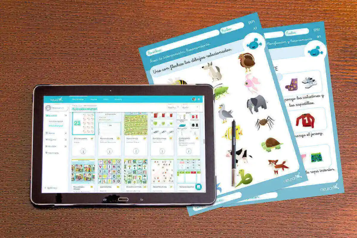 Tipos de actividades de NeuronUP: generadores, juegos y fichas